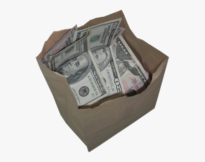 Brown Paper Bag With Money, HD Png Download , Transparent Png Image ...