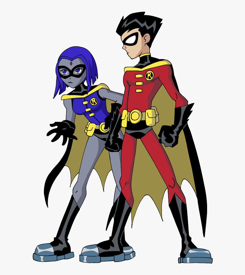 Raven And Robin - Starfire, HD Png Download , Transparent Png Image ...