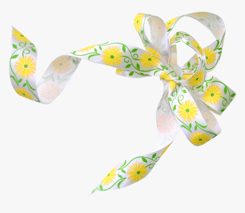 Small Yellow Flower Ribbon Png Transparent, Png Download , Transparent ...