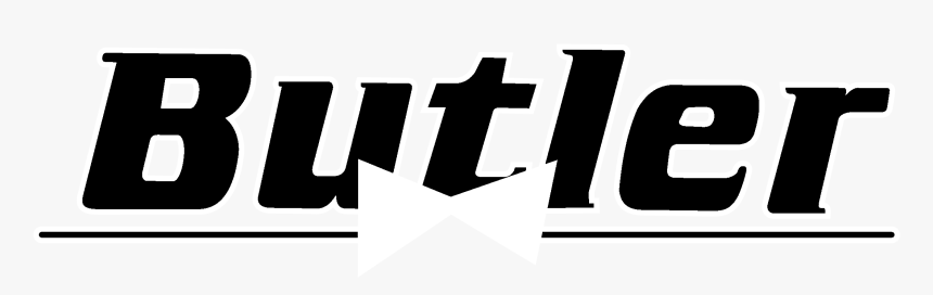 Butler 02 Logo Black And White - Butler, HD Png Download , Transparent ...