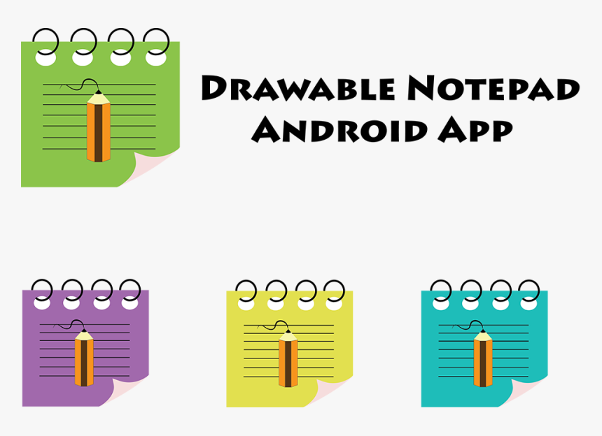 Drawable Notepad Colors, HD Png Download , Transparent Png Image - PNGitem