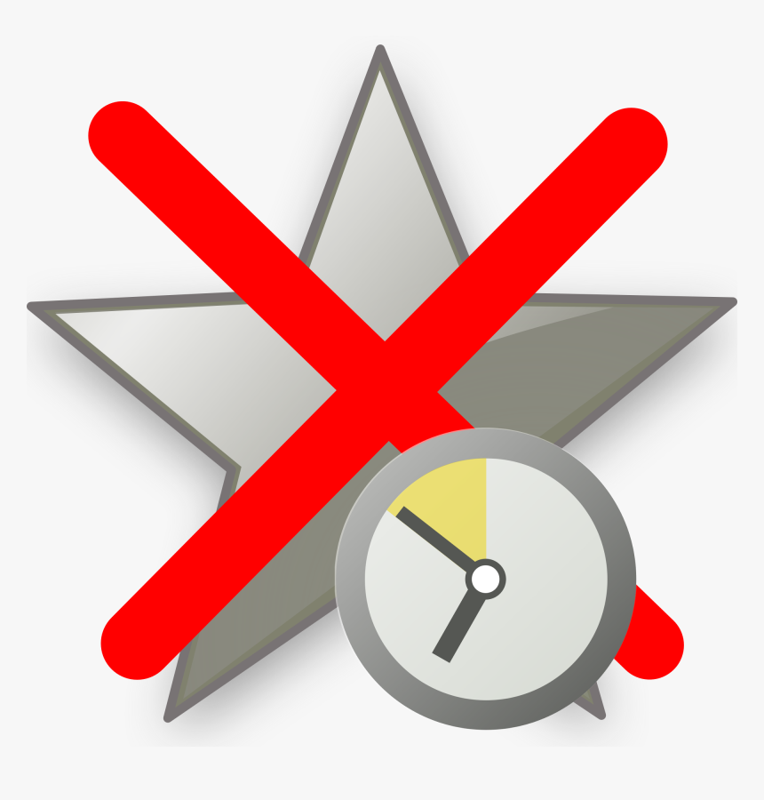 Crystal Clear Action Bookmark Silver Crossed Wait - Sign, HD Png ...