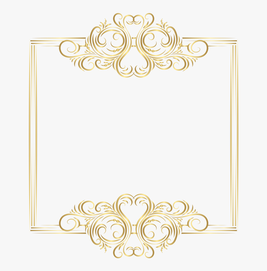 Transparent Panning For Gold Clipart - Elegant Gold Frame Png, Png ...