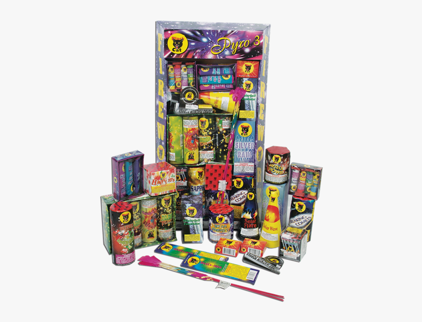 Pyro #3 Firework Assortment, HD Png Download , Transparent Png Image ...