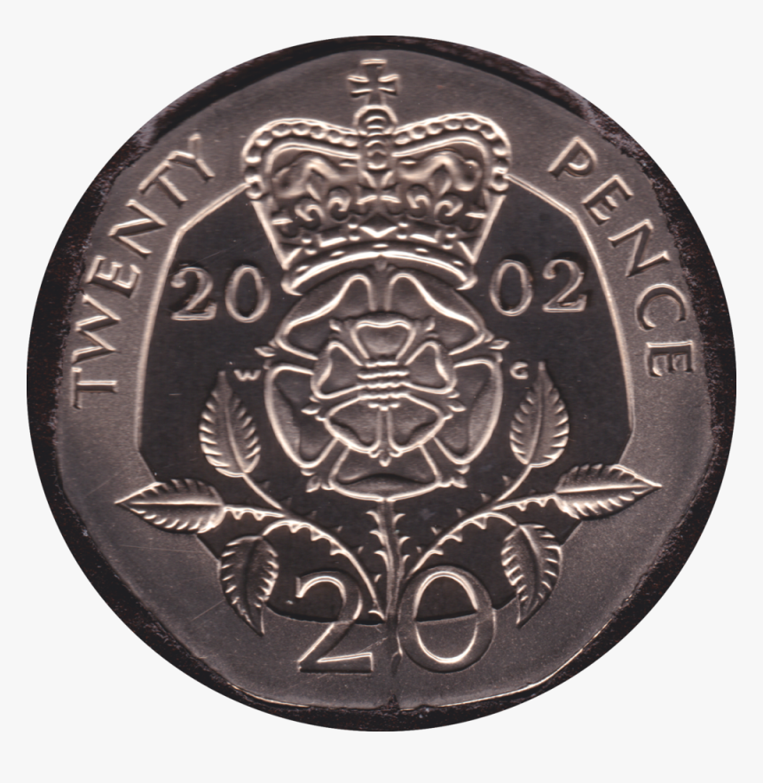 2002 Twenty Pence Proof - 20 Pence, HD Png Download , Transparent Png ...