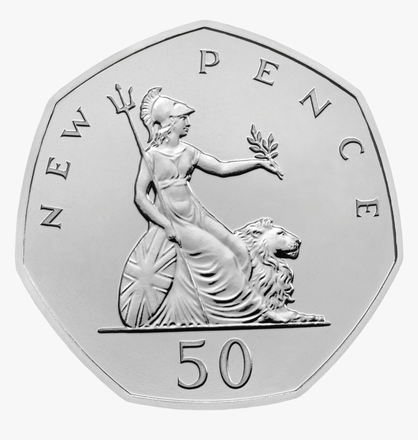 50p Fifty Pence Coin, HD Png Download , Transparent Png Image - PNGitem