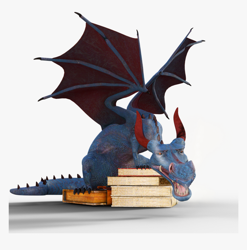 Dragon-3276238 1920 - Dragon And Books, HD Png Download , Transparent ...