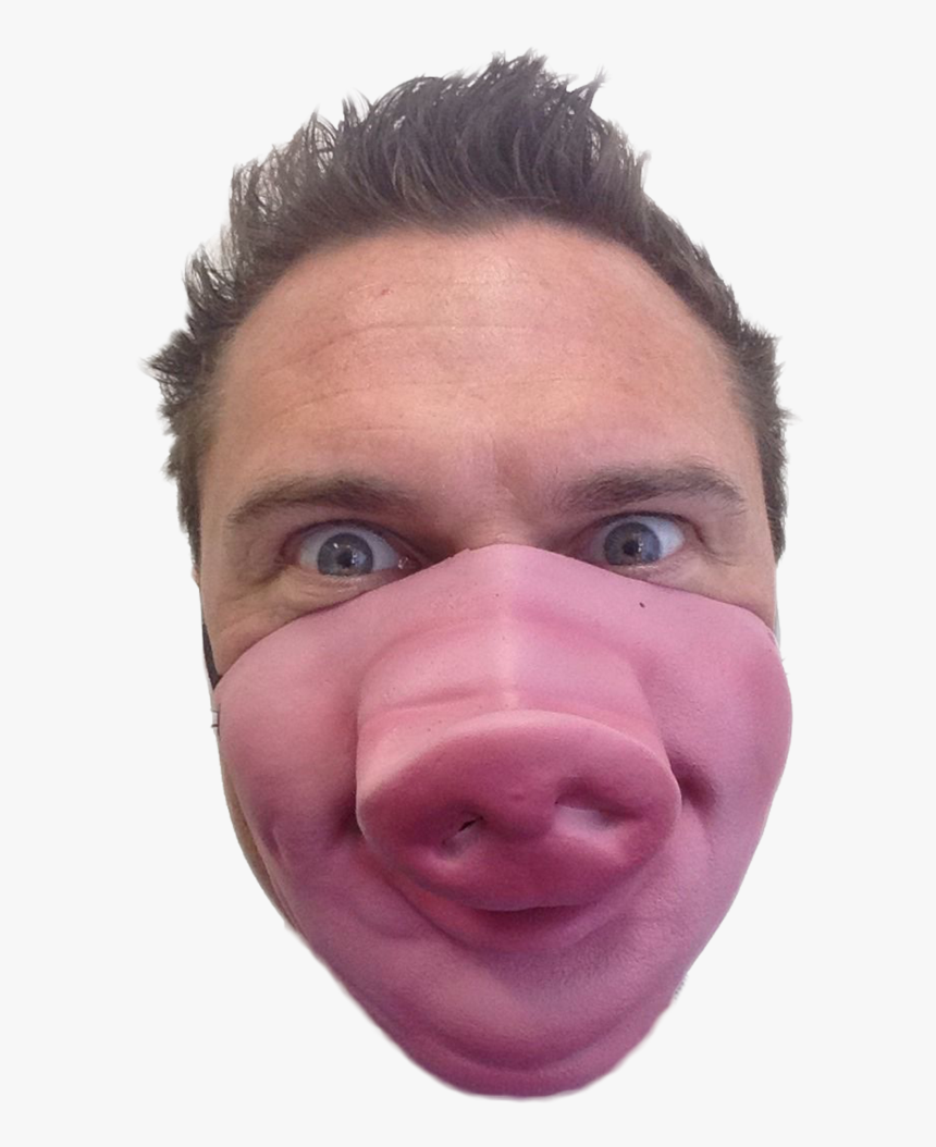 Human With Pig Face - Pig Face Mask, HD Png Download , Transparent Png ...