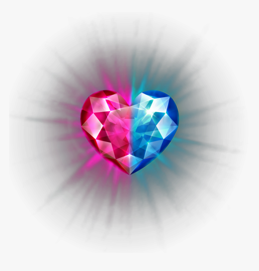 #heart #ruby #sapphire - Diamond Pink Heart Png, Transparent Png ...