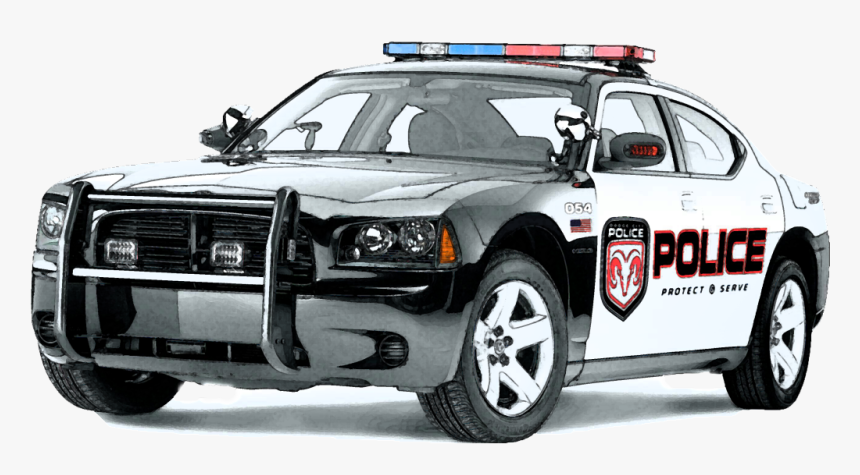 Police Car Dodge Charger - Police Car No Background, HD Png Download ...