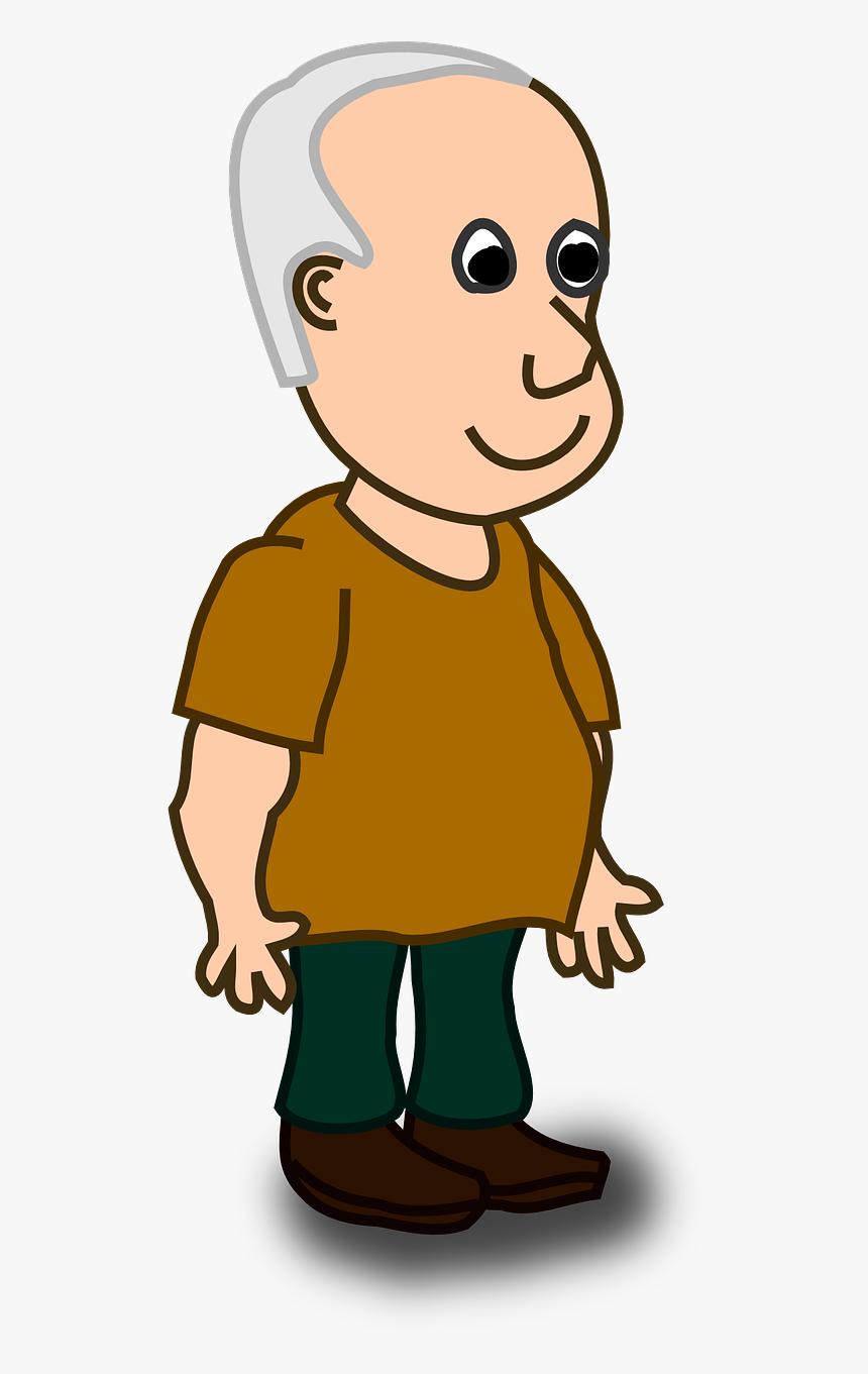 Transparent Png Person Standing - Standing Old Man Clipart, Png ...