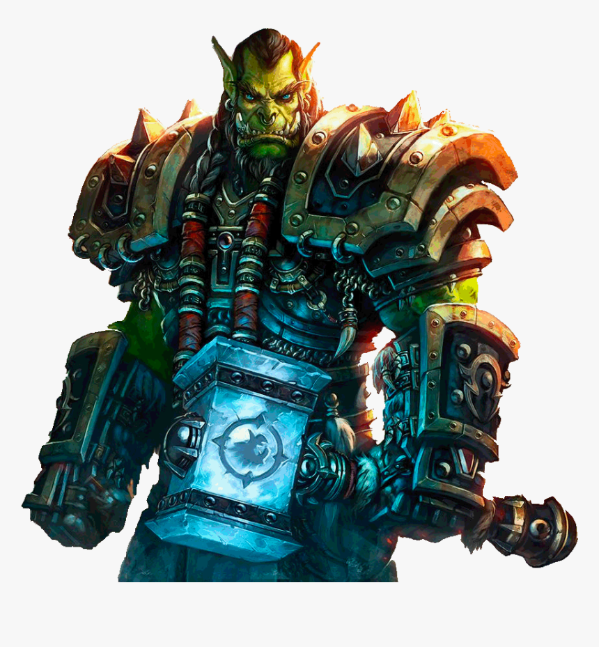 World Of Warcraft Thrall Close Up - Orc World Of Warcraft, HD Png ...