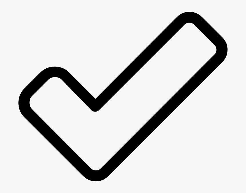 Check Mark - Line Art, HD Png Download , Transparent Png Image - PNGitem