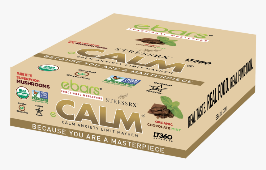 Chocolate Mint Calm™ Bars - Carton, HD Png Download , Transparent Png ...