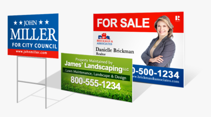 Yard Sign Png - Yard Sign Printing Transparent, Png Download ...