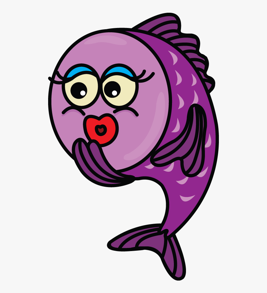 How To Draw A - Cute Fish Drawing, HD Png Download , Transparent Png ...