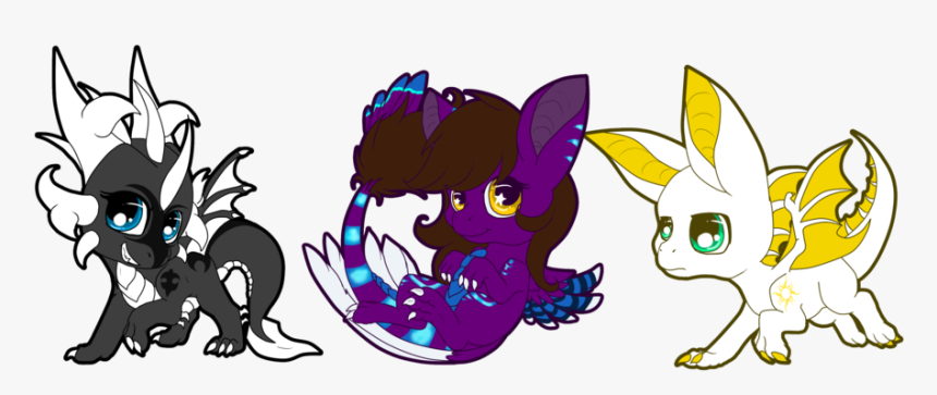 Cute Chibi Dragon Set - Cute Cartoon Chibi Dragon, HD Png Download ...