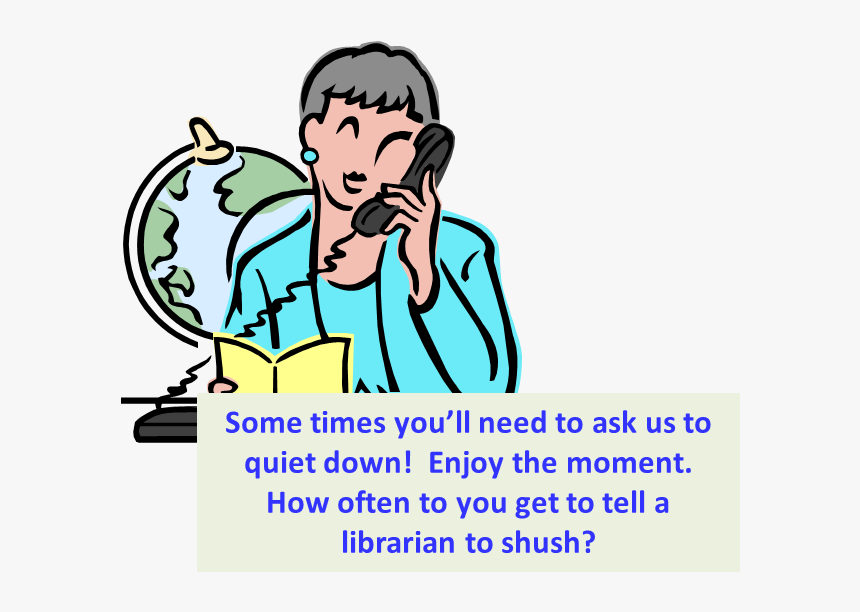 Noisy Librarian - Cartoon - Cartoon, HD Png Download , Transparent Png ...