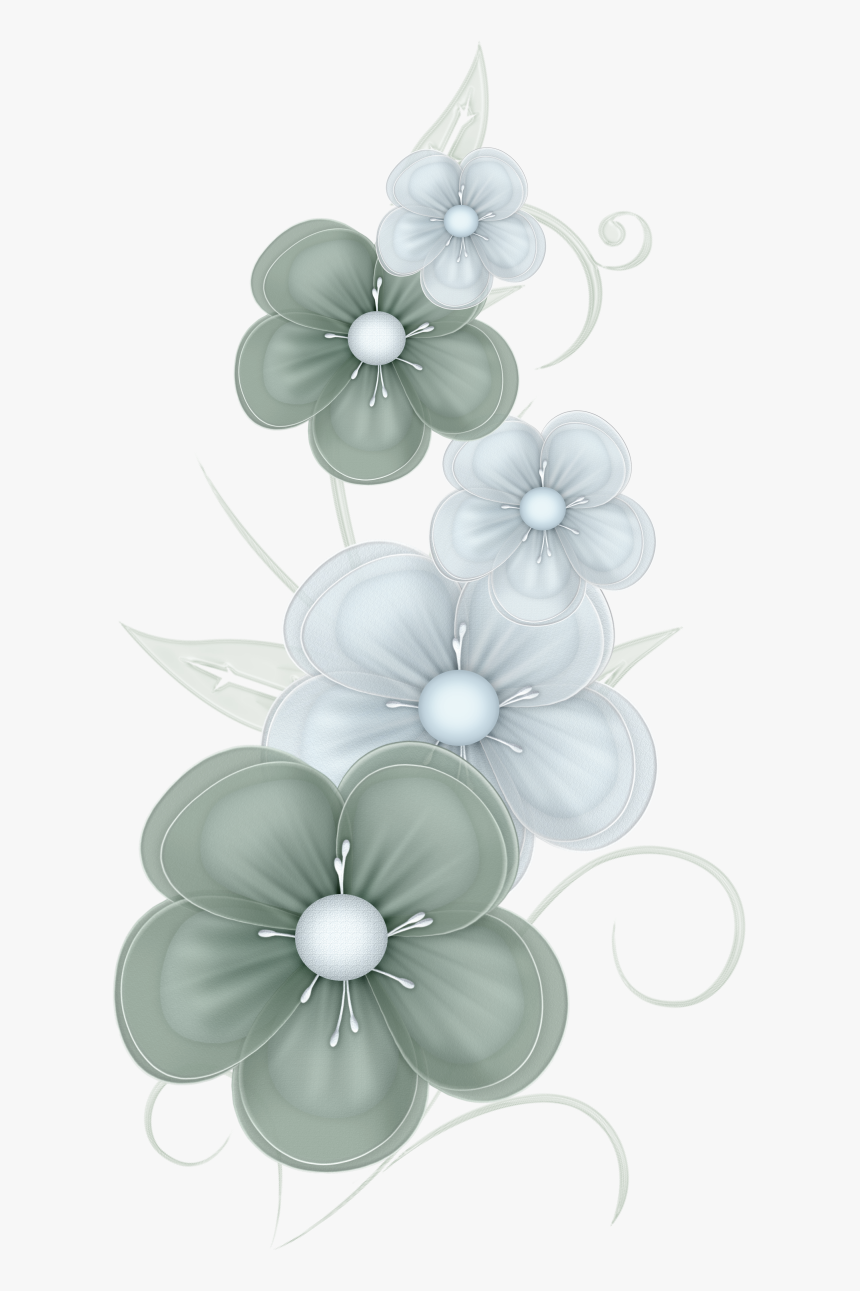 Green Flowers Png By Pvs By Pixievamp Stock - Transparent Green Flowers ...