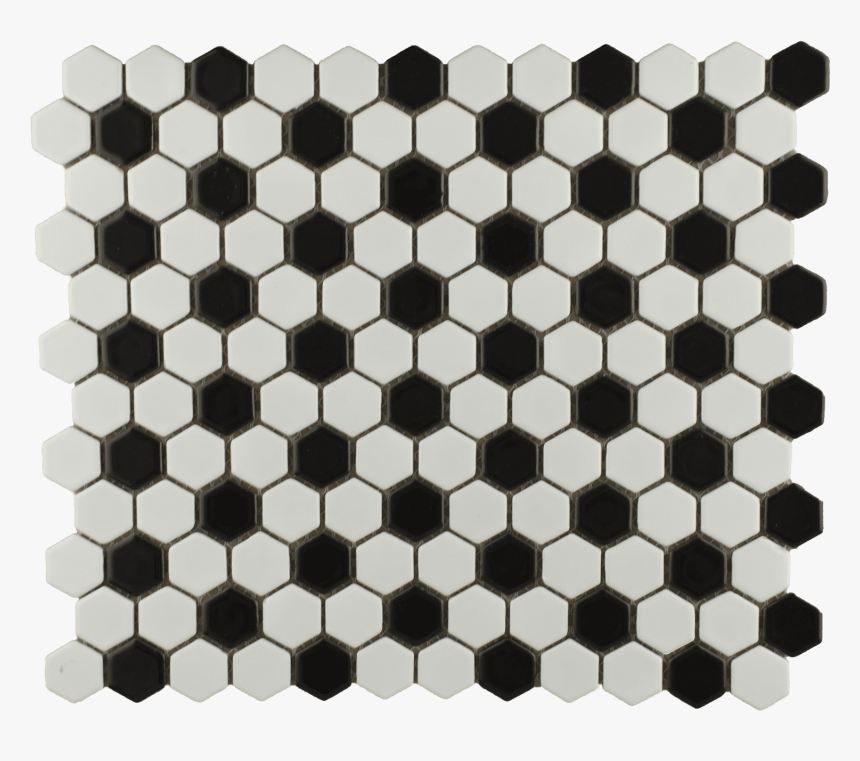 Black And White Hexagonal Tiles, HD Png Download , Transparent Png ...