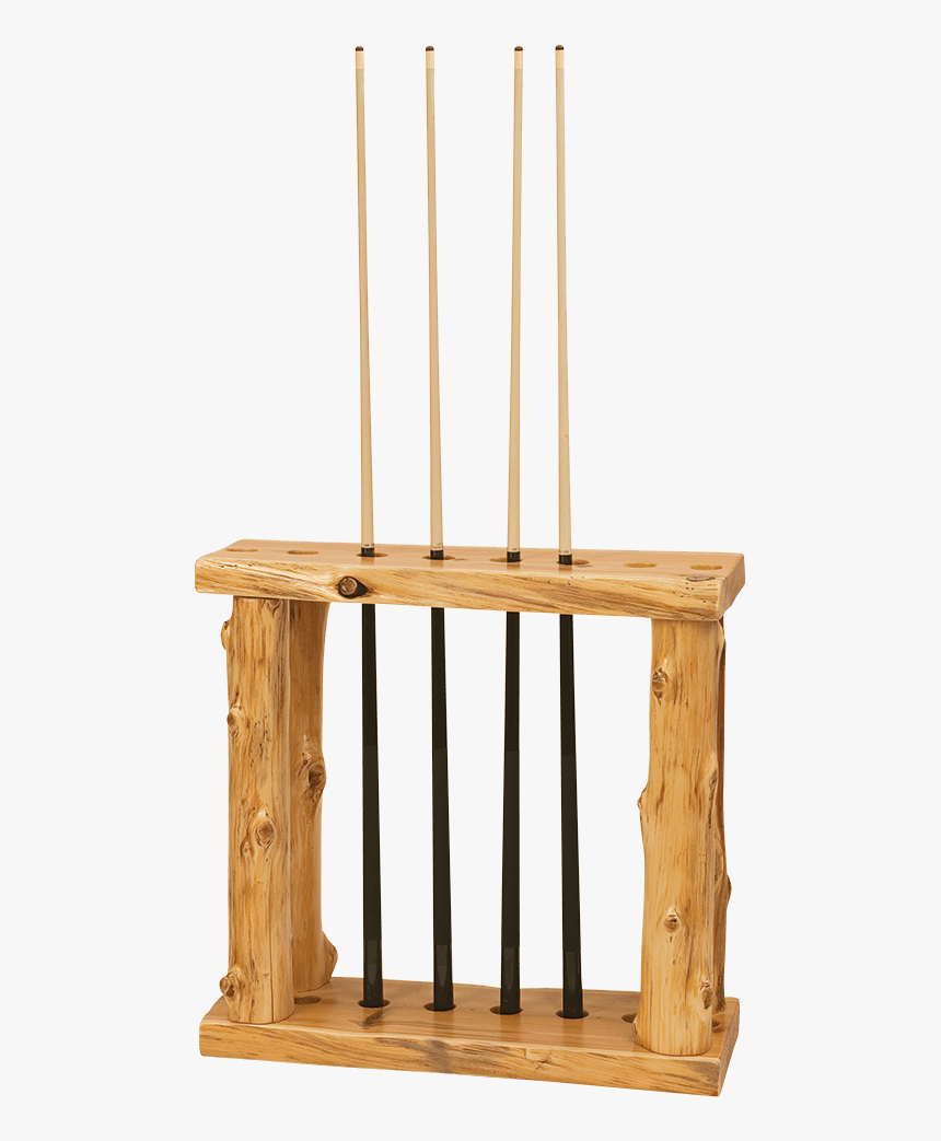 Cedar Floor Pool Cue Rack - Rustic Pool Cue Holder, HD Png Download ...