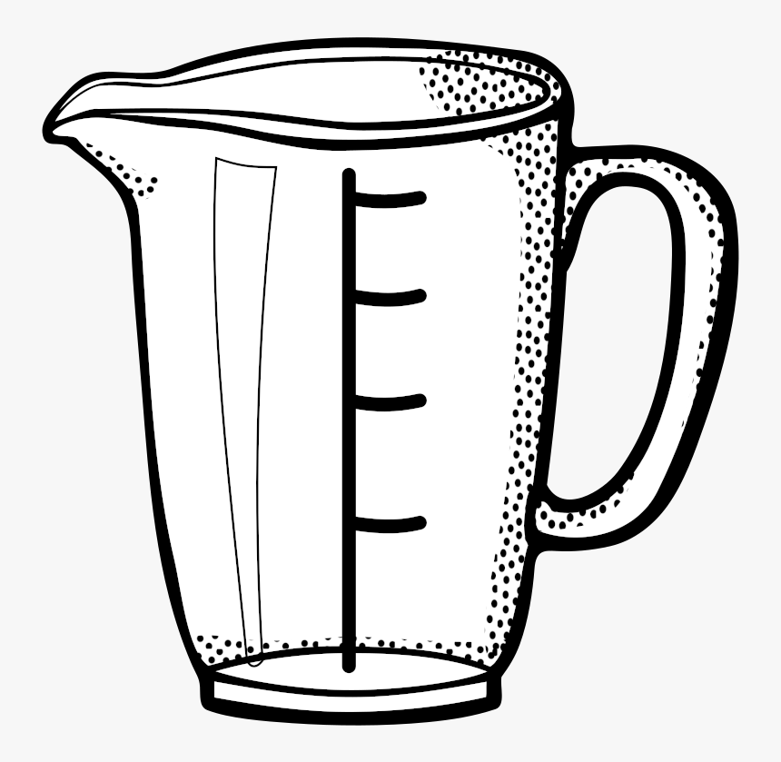 Measuring Cup - Lineart - Measuring Cup Png, Transparent Png ...