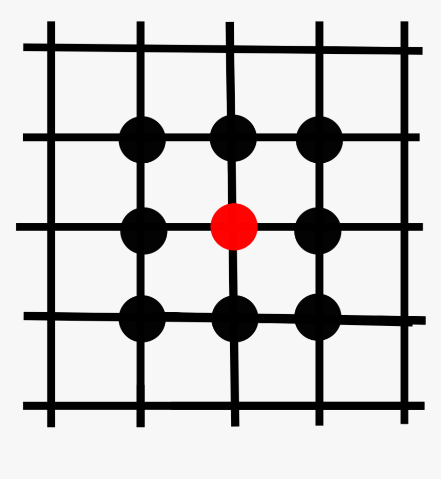 5 Point Stencil Red Black, HD Png Download , Transparent Png Image ...