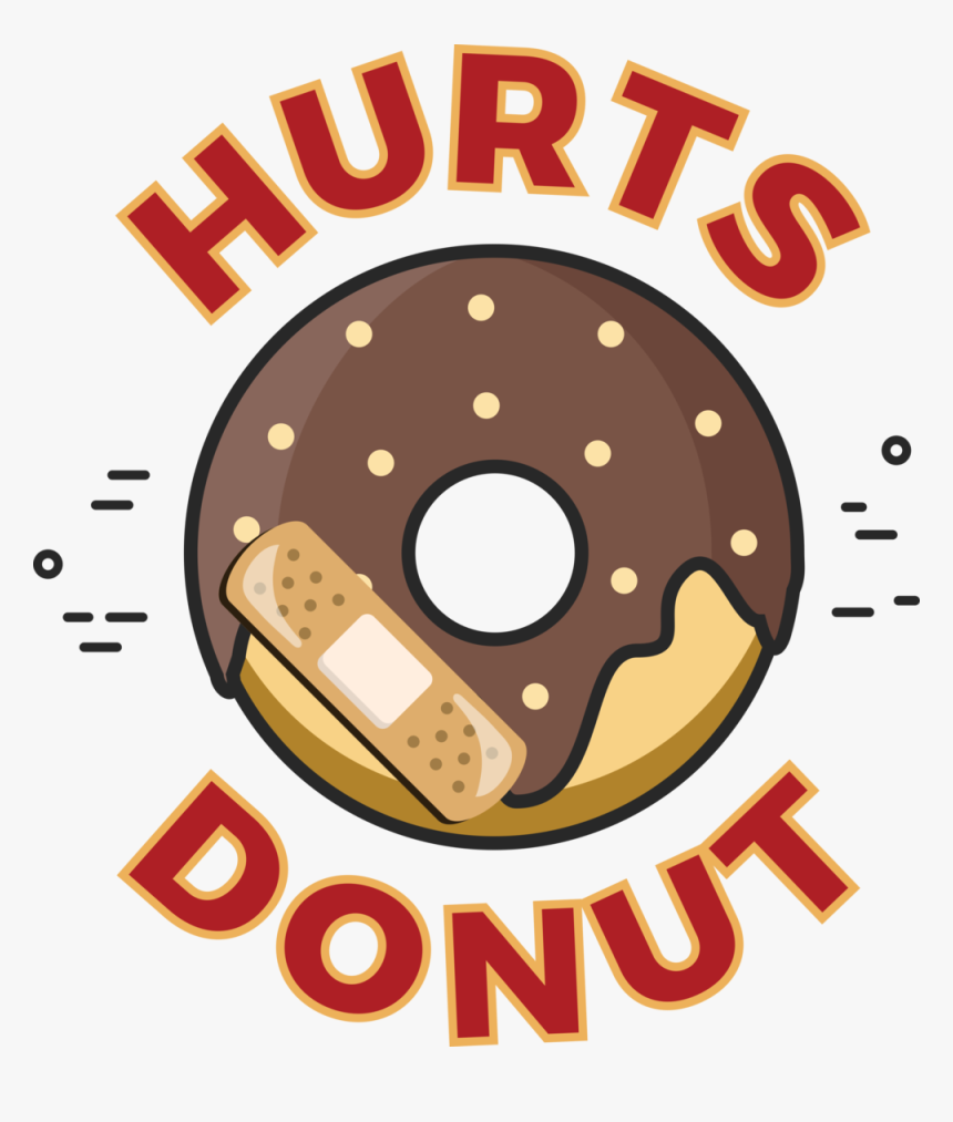 Donut Clipart Worry Be - Hurts Donuts Logo Png, Transparent Png ...