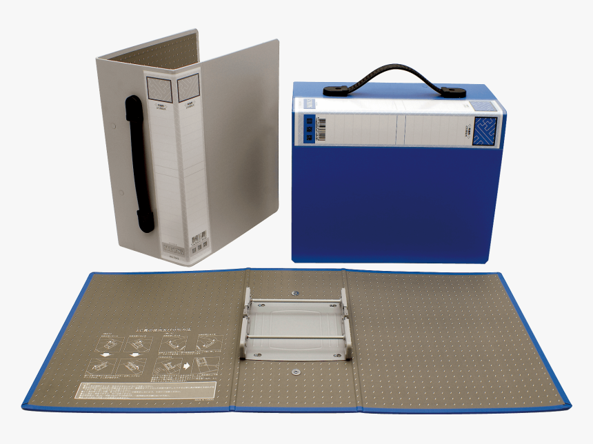 2-hole Paper Binder Clip File Folder With Handle - Case, HD Png ...