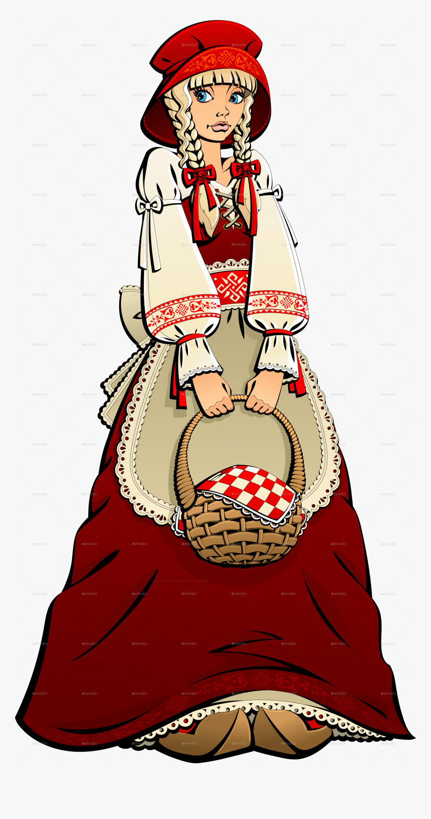 Fairy Tale Characters Little Red Riding Hood, HD Png Download ...