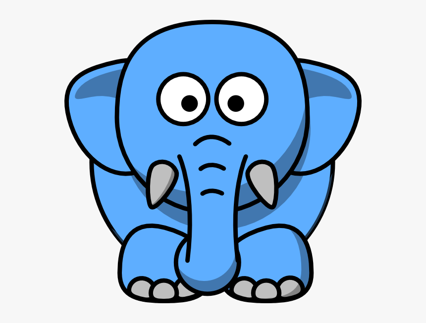 Cartoon Elephant Clker, HD Png Download , Transparent Png Image - PNGitem