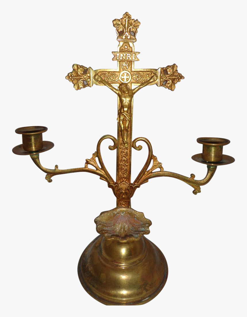 Beautiful All-original Altar Cross Roman Catholic Religious - Brass, HD ...