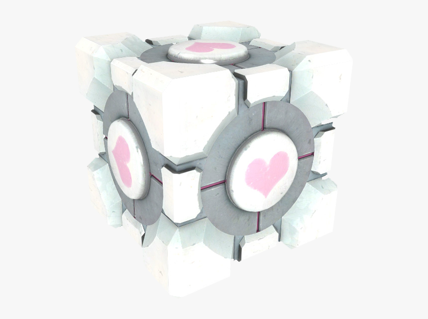 Portal Weighted Storage Cube , Png Download - Companion Cube ...
