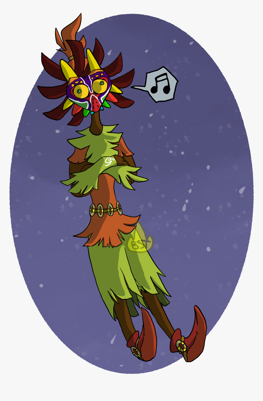 Skull Kid - Illustration - Cartoon, HD Png Download , Transparent Png ...