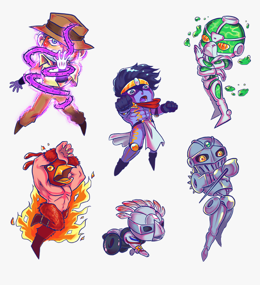 Jjba Stardust Crusaders - Jojo Stardust Crusaders Stickers, HD Png ...