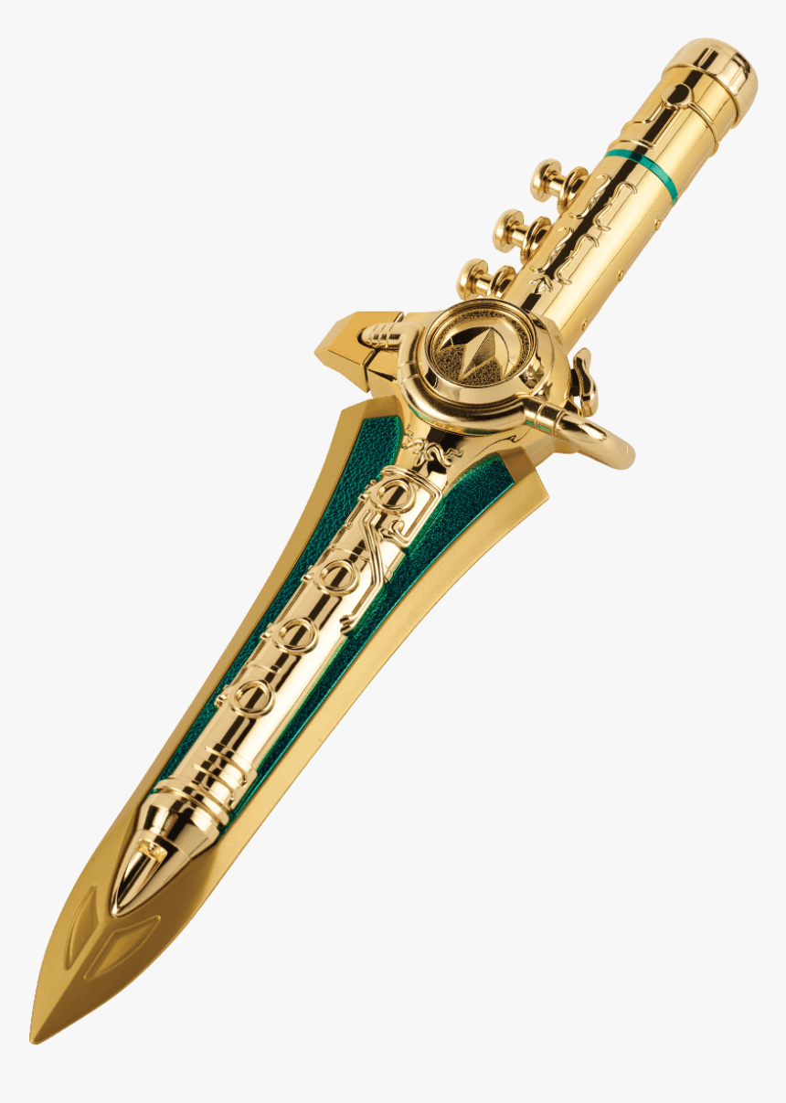 Gold Green Ranger Dagger, HD Png Download , Transparent Png Image - PNGitem