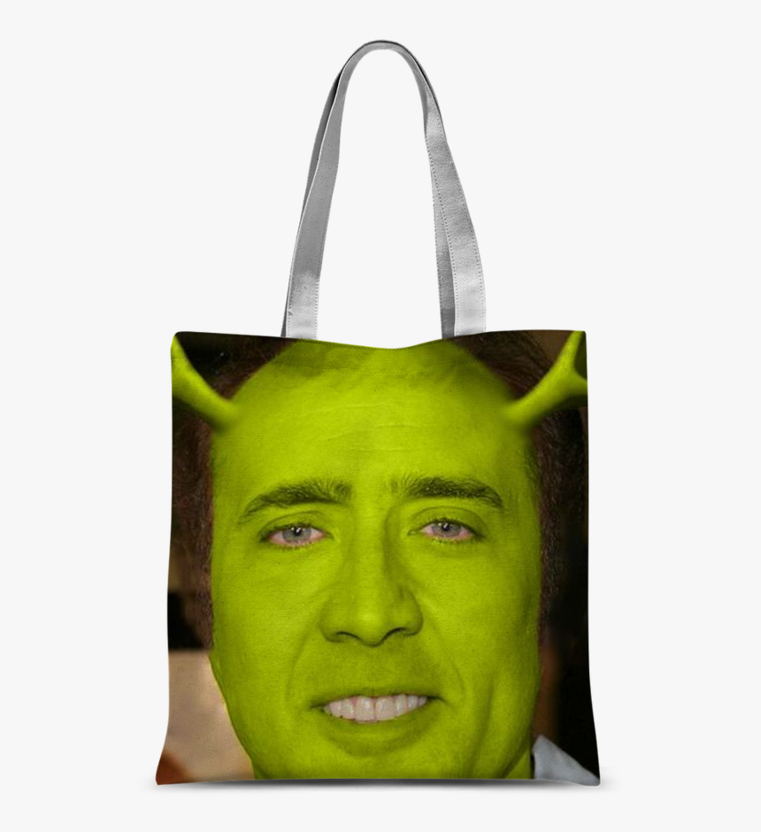 Nicolas Cage As Shrek ﻿classic Sublimation Tote Bag - Nicolas Cage, HD ...