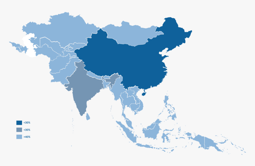 Map Of Asia Transparent Background, HD Png Download , Transparent Png ...