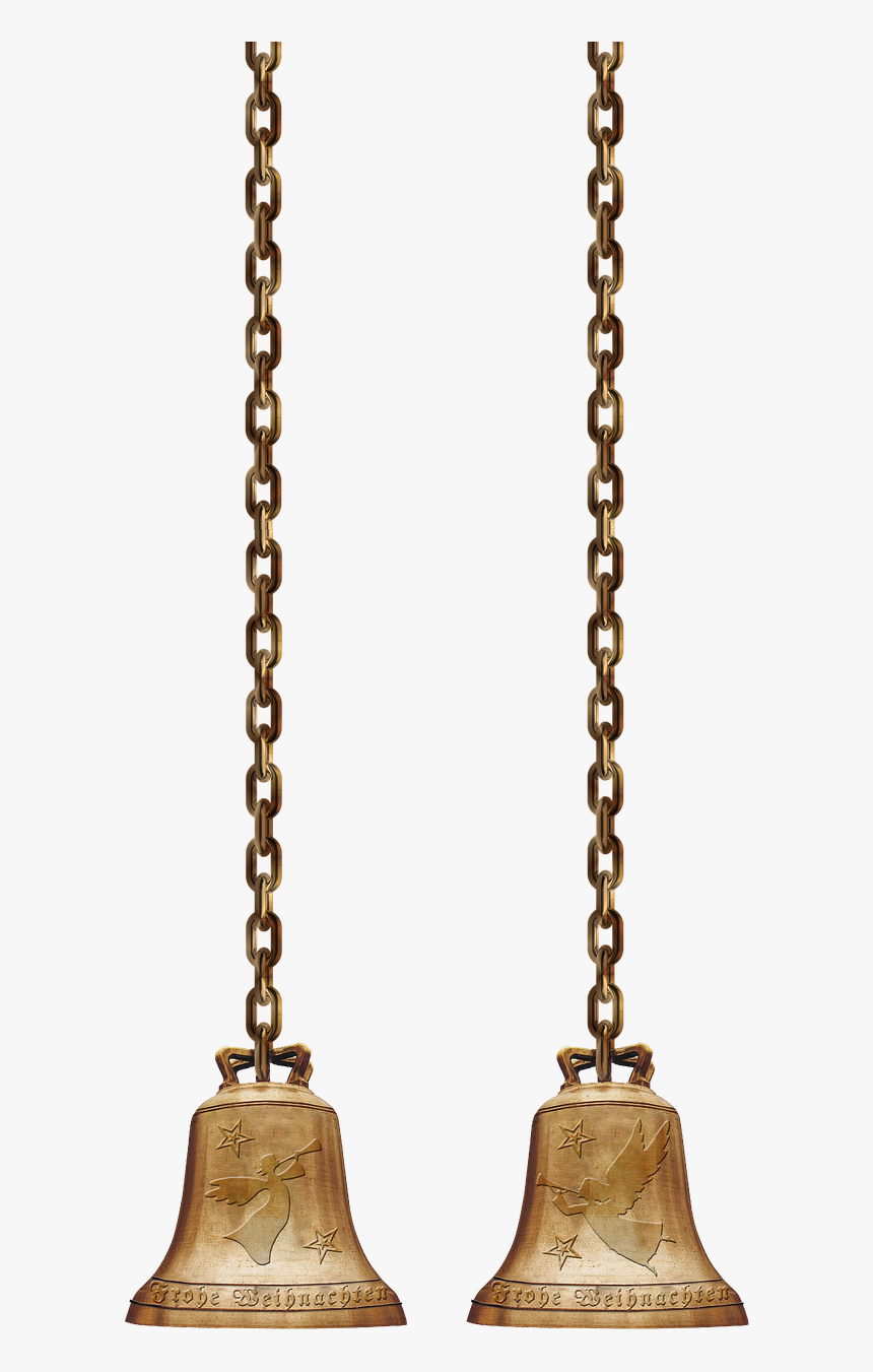 Bells Chains Isolated Free Photo - Transparent Temple Bell Png, Png ...