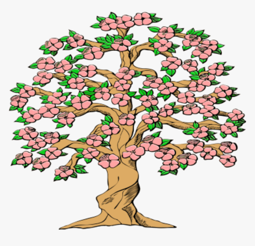 Spring Is Just Around The Corner - Animated Tree With Flowers, HD Png ...
