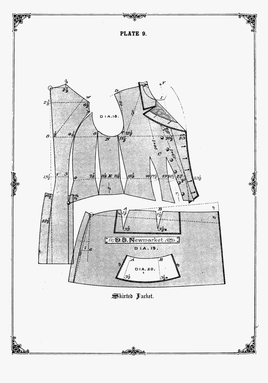 File - The Cutters - Female Jacket Cutting Pattern, HD Png Download ...