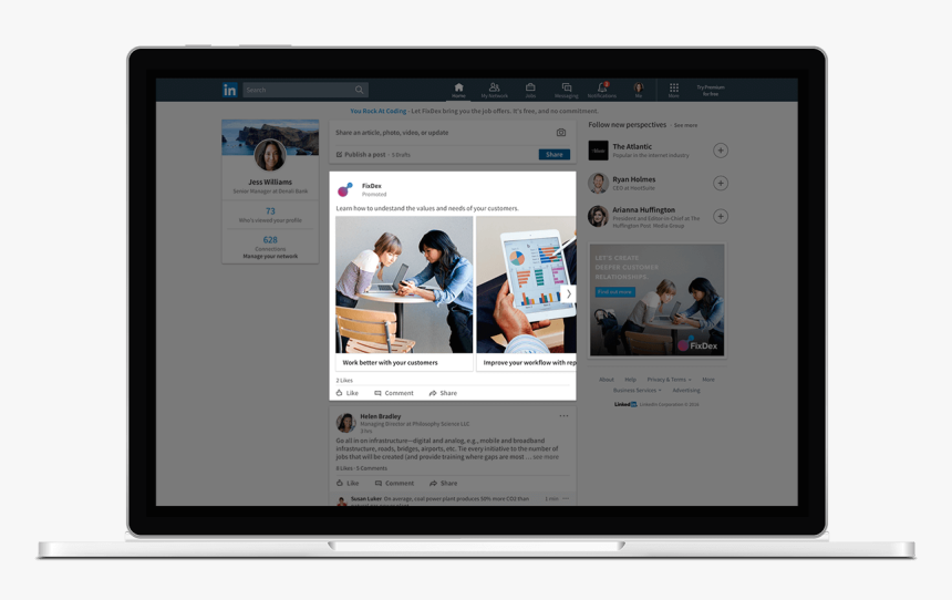 Linkedin Single Image Ad, HD Png Download , Transparent Png Image - PNGitem