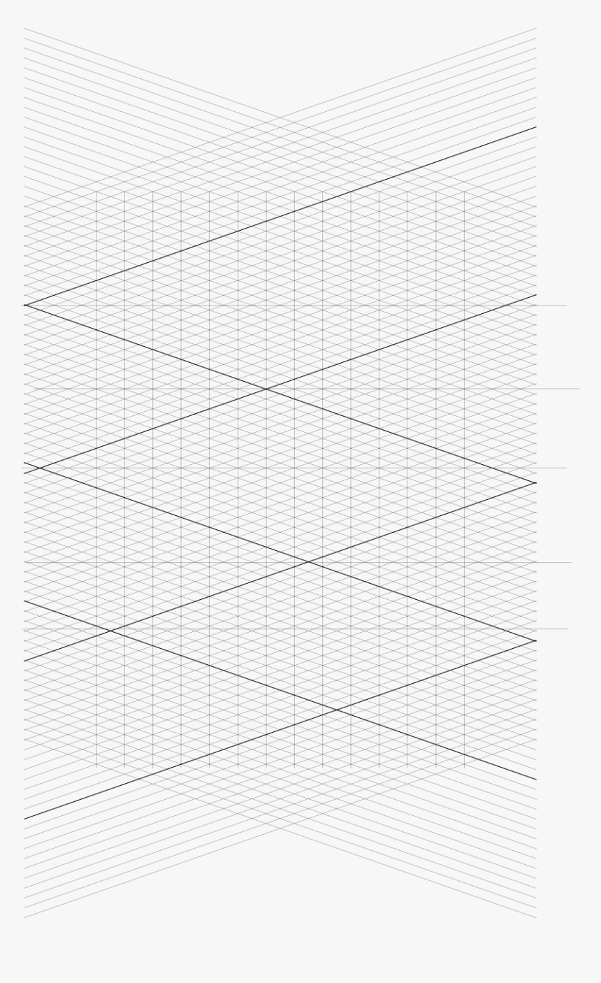 Isometric Grid 20° I - Monochrome, HD Png Download , Transparent Png ...