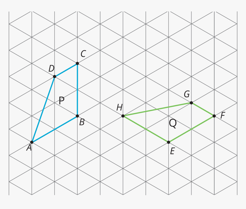 Two Of The Same Figure On An Isometric Grid In Different - Unit 1 Rigid ...