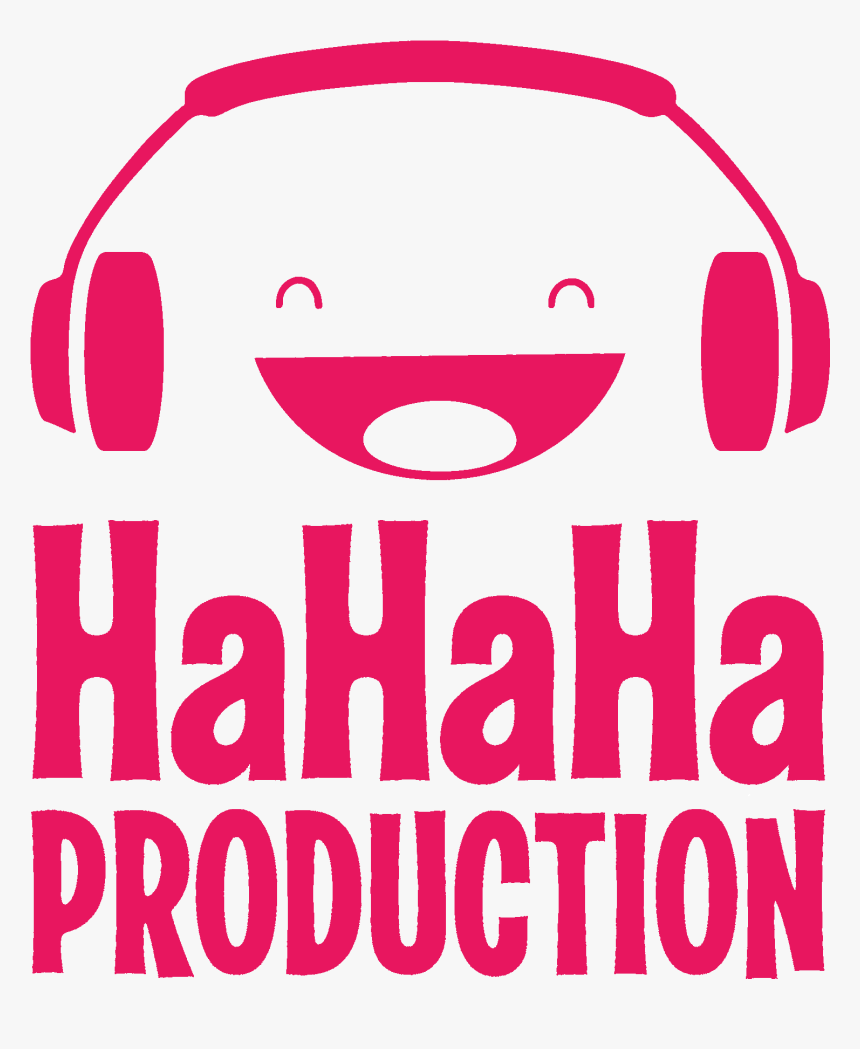 Pink,text,font,logo,clip Art,smile,graphics - Hahaha Production Png ...