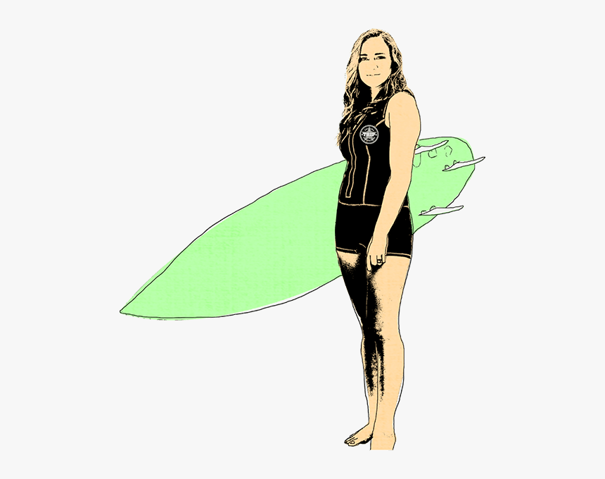 Girl Surfing Png Pic, Transparent Png , Transparent Png Image - PNGitem