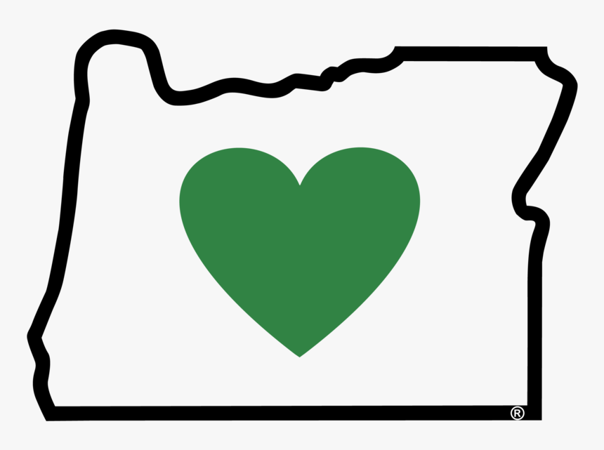 Clip Art Heart - Oregon Clip Art, HD Png Download , Transparent Png ...