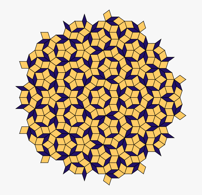 Yellow,orange,penrose Tiling - Penrose Tiling Png, Transparent Png ...