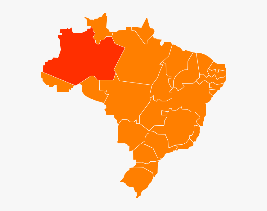 Brazil Map Png, Transparent Png , Transparent Png Image - PNGitem