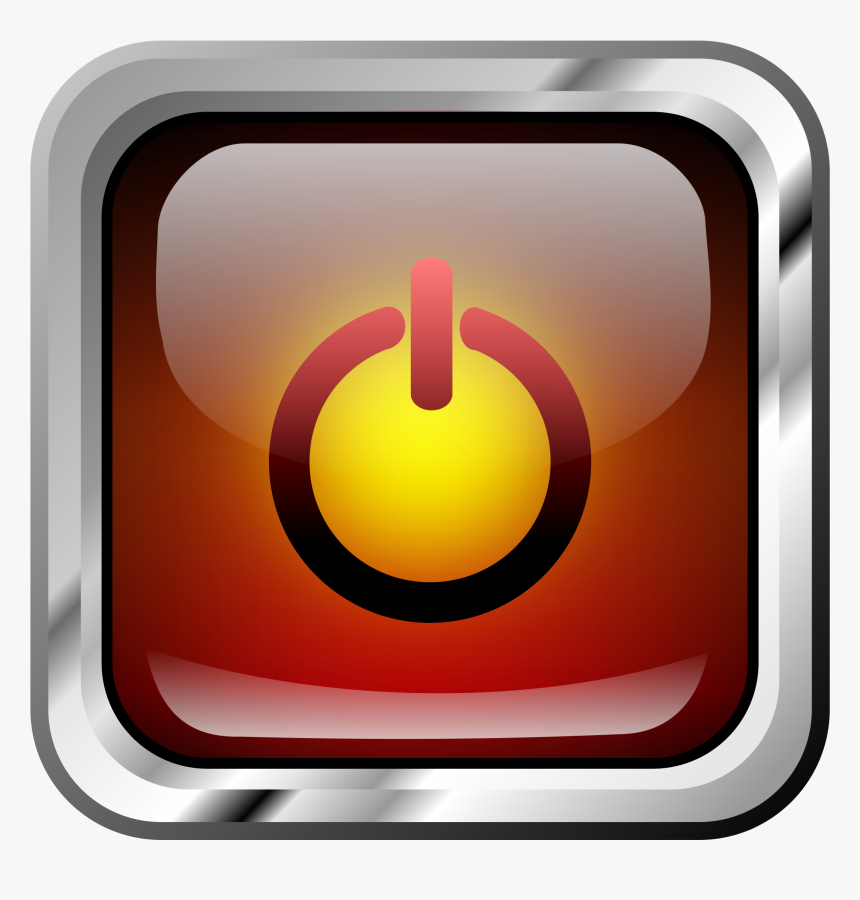 Icon Red Multimedia Power Clip Arts - Icon, HD Png Download ...